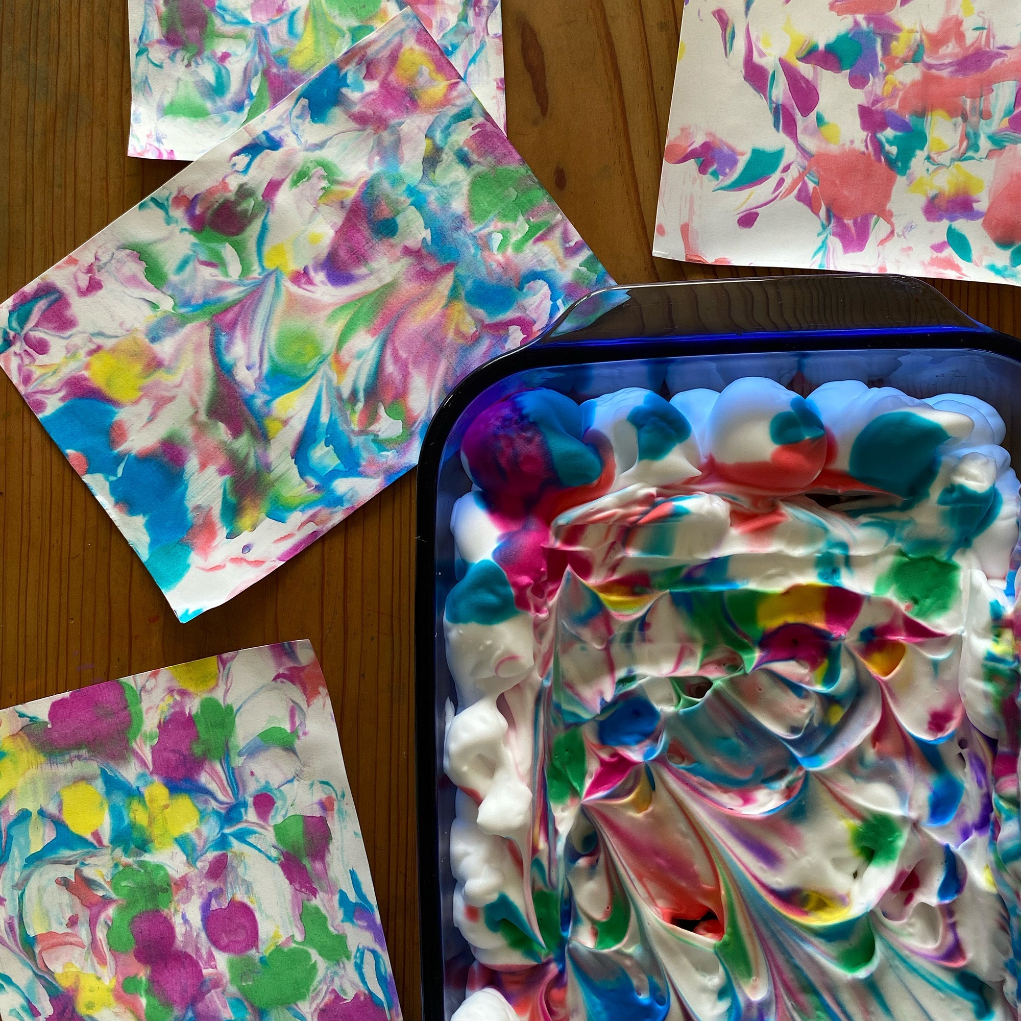 Shaving Foam Marbling - Mini Mad Things