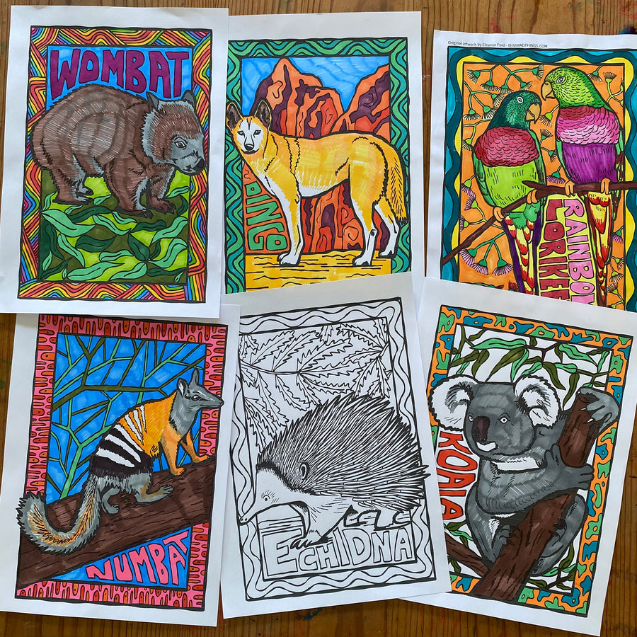 Animals bundle - Australian animals & birds - Mini Mad Things