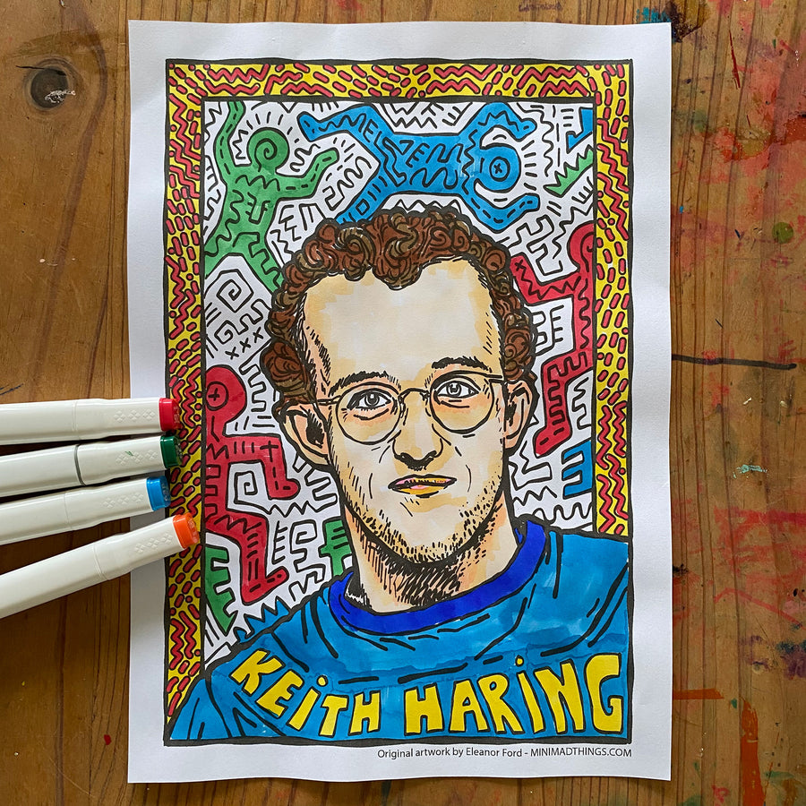 Keith Haring - Printable activity sheets - Mini Mad Things
