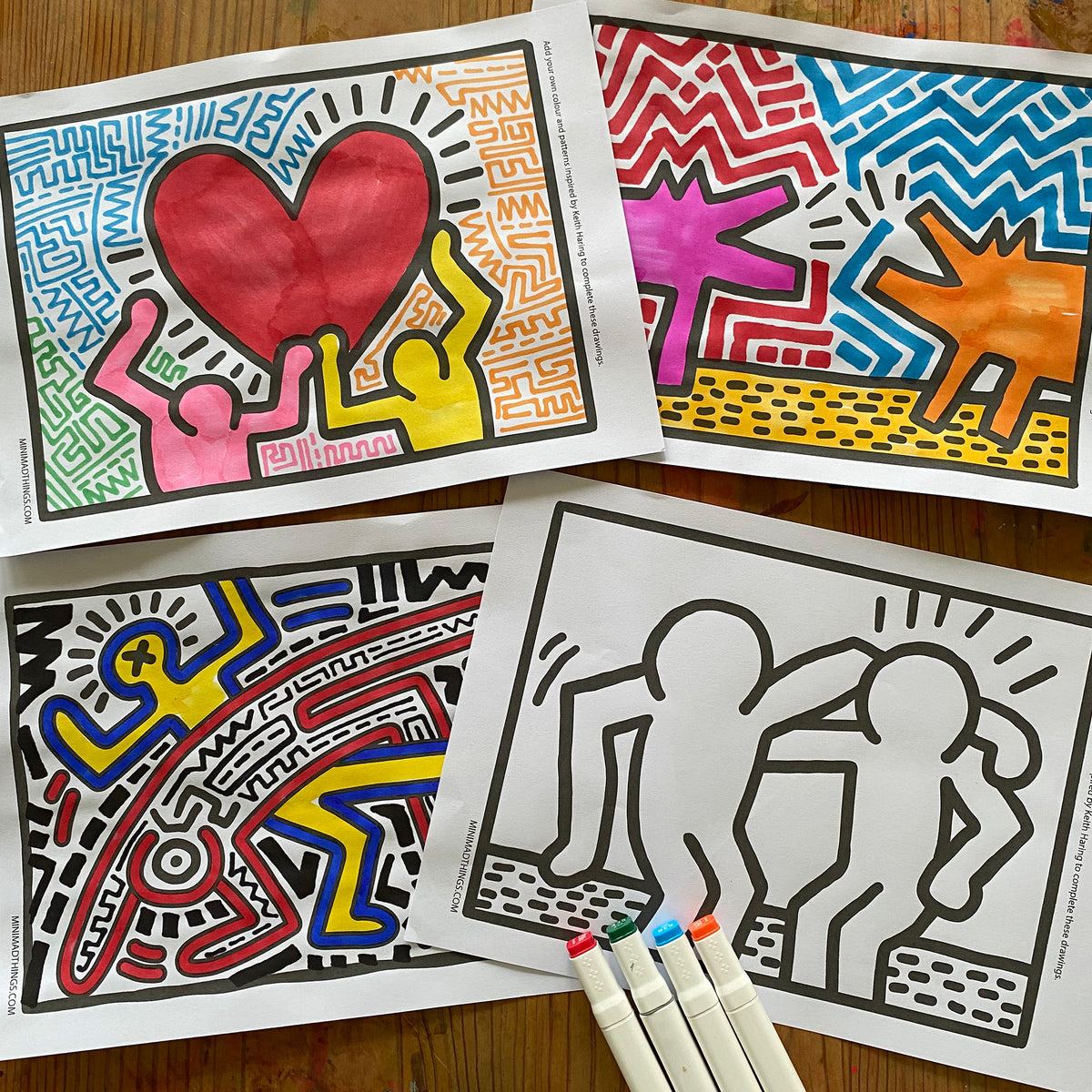 Keith Haring - Printable activity sheets - Mini Mad Things