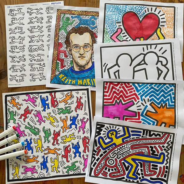 Keith Haring - Printable activity sheets - Mini Mad Things