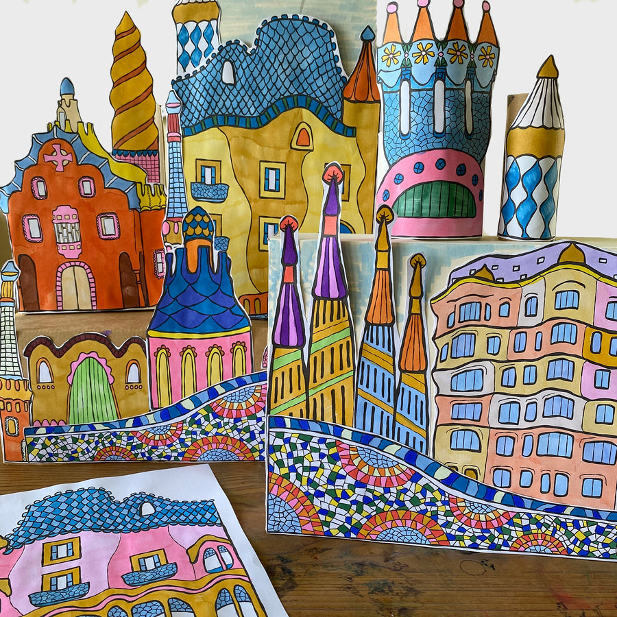 Antoni Gaudi - Printable activity sheets - Mini Mad Things