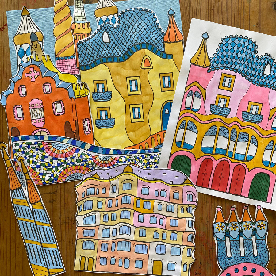 Antoni Gaudi - Printable activity sheets - Mini Mad Things