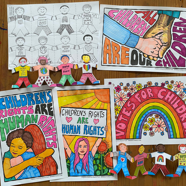 Children's Rights - Colouring in sheets - Mini Mad Things