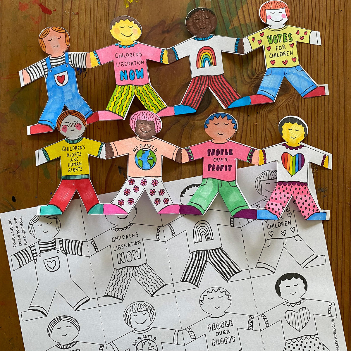 Children's Rights - Colouring in sheets - Mini Mad Things