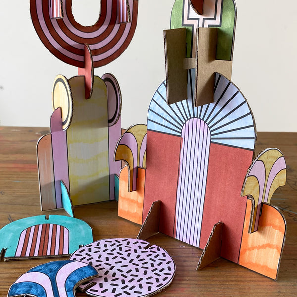 Art Deco Shapes - Printable activity sheets - Mini Mad Things