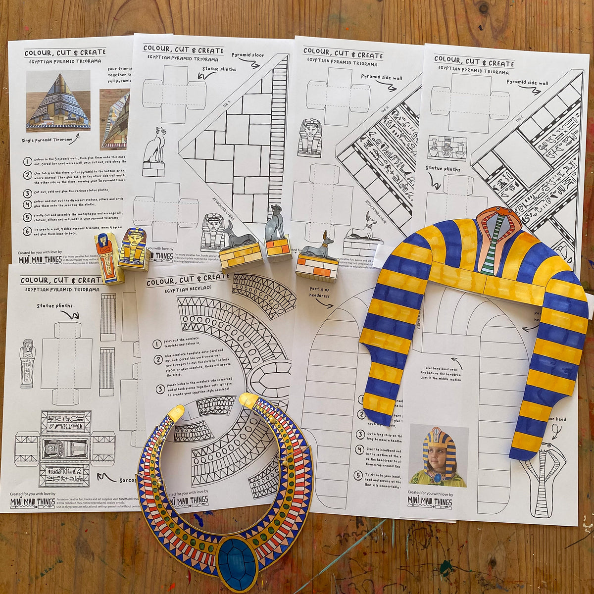 Ancient Egypt - Printable activity sheets - Mini Mad Things