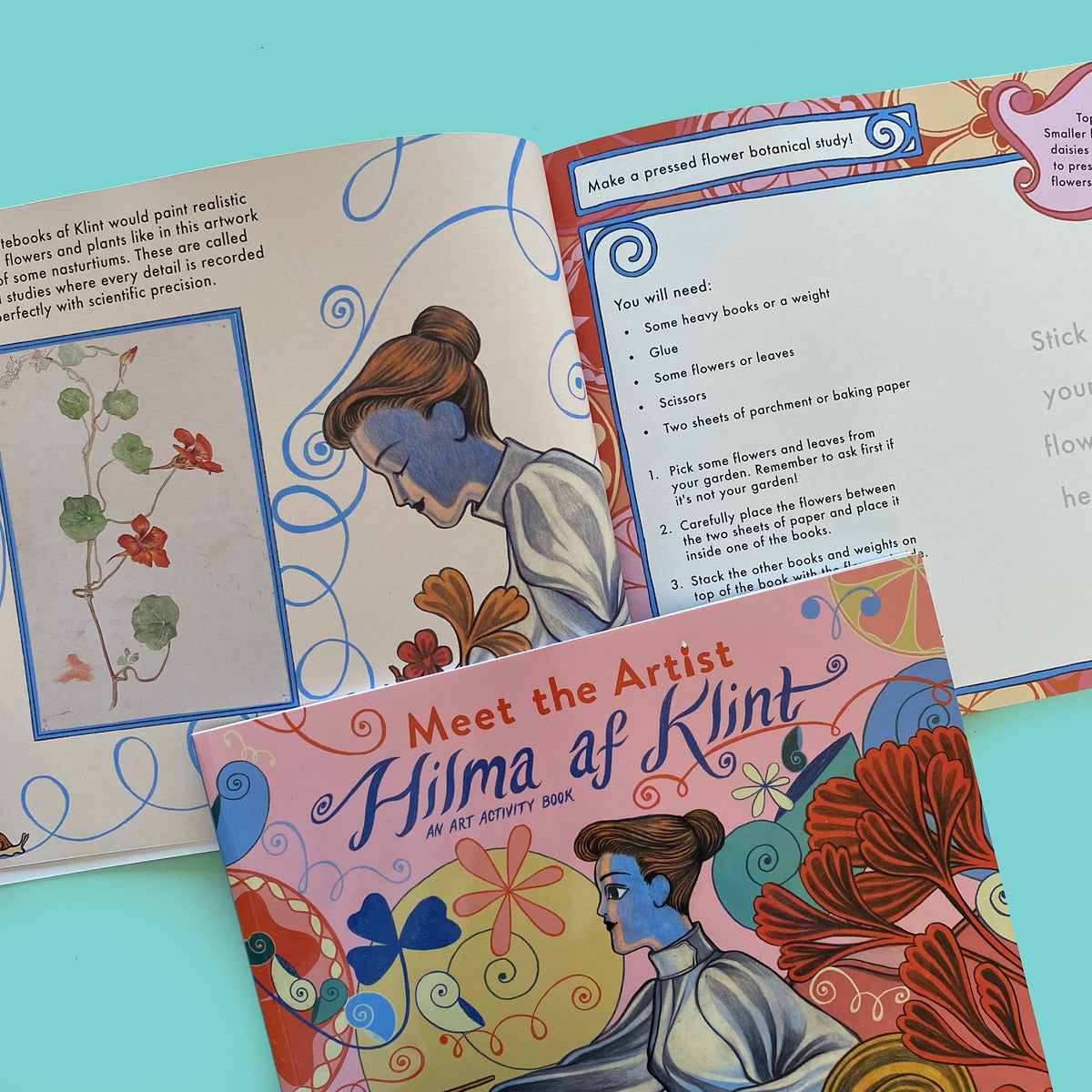 Meet the Artist: Hilma af Klint activity book - Mini Mad Things