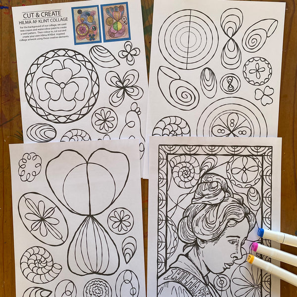 Hilma Af Klint - Printable activity sheets - Mini Mad Things