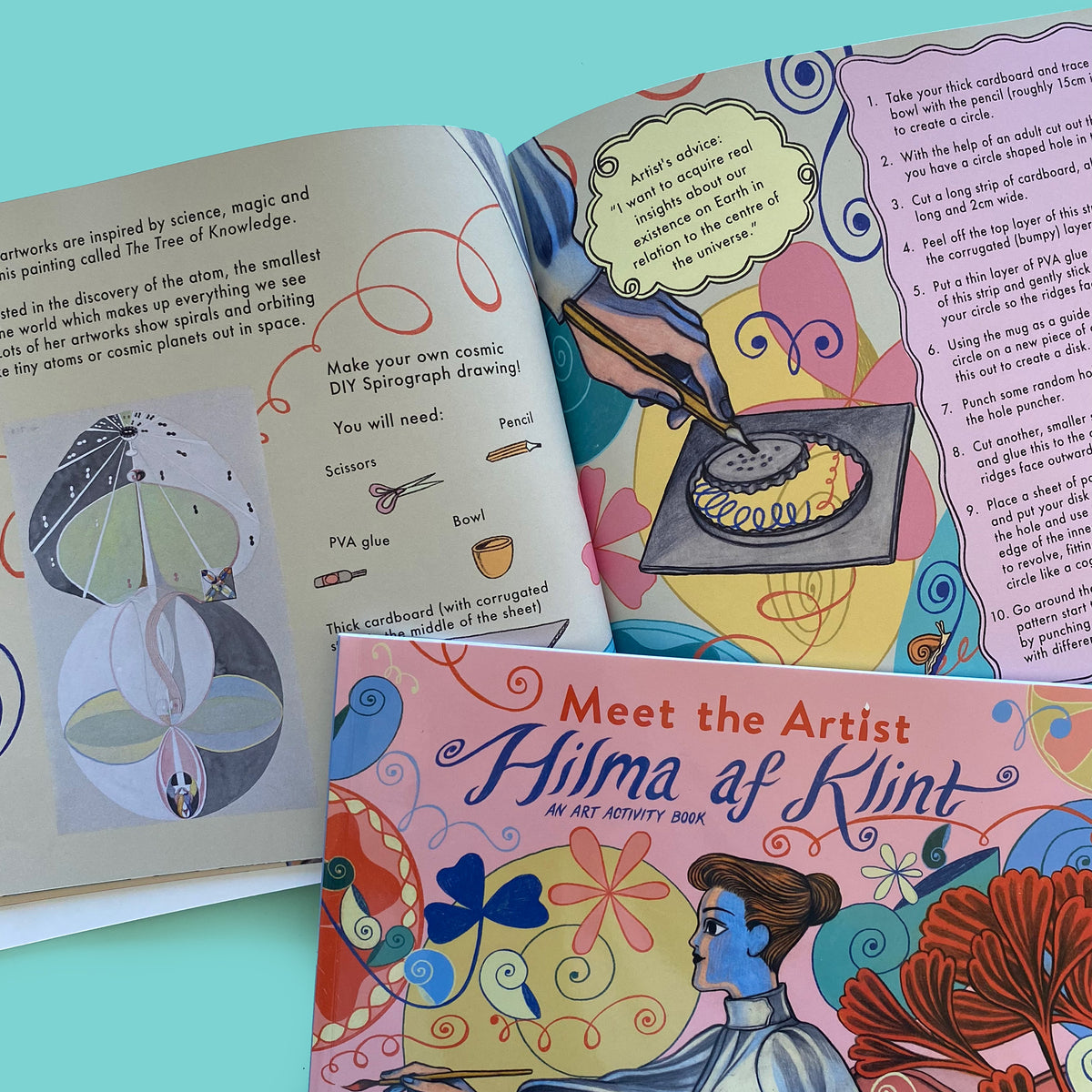 Meet the Artist: Hilma af Klint activity book - Mini Mad Things