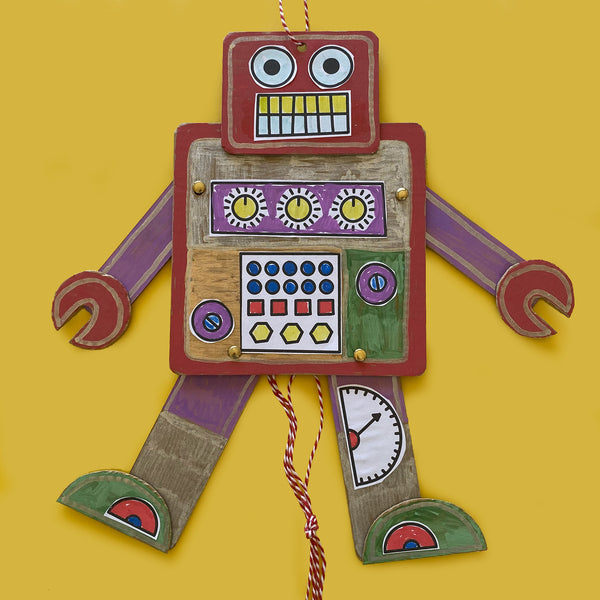 Jumping Robot - Printable template - Mini Mad Things