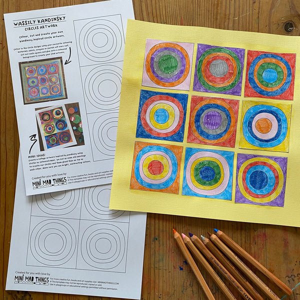 Wassily Kandinsky - Printable activity sheets - Mini Mad Things
