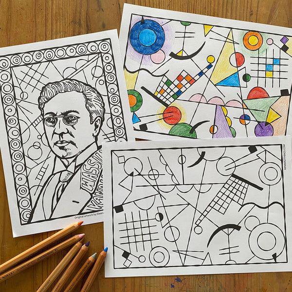 Wassily Kandinsky - Printable activity sheets - Mini Mad Things