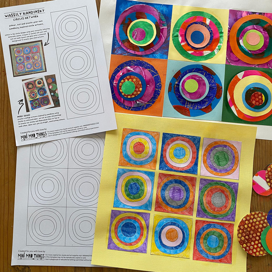 Wassily Kandinsky - Printable activity sheets - Mini Mad Things