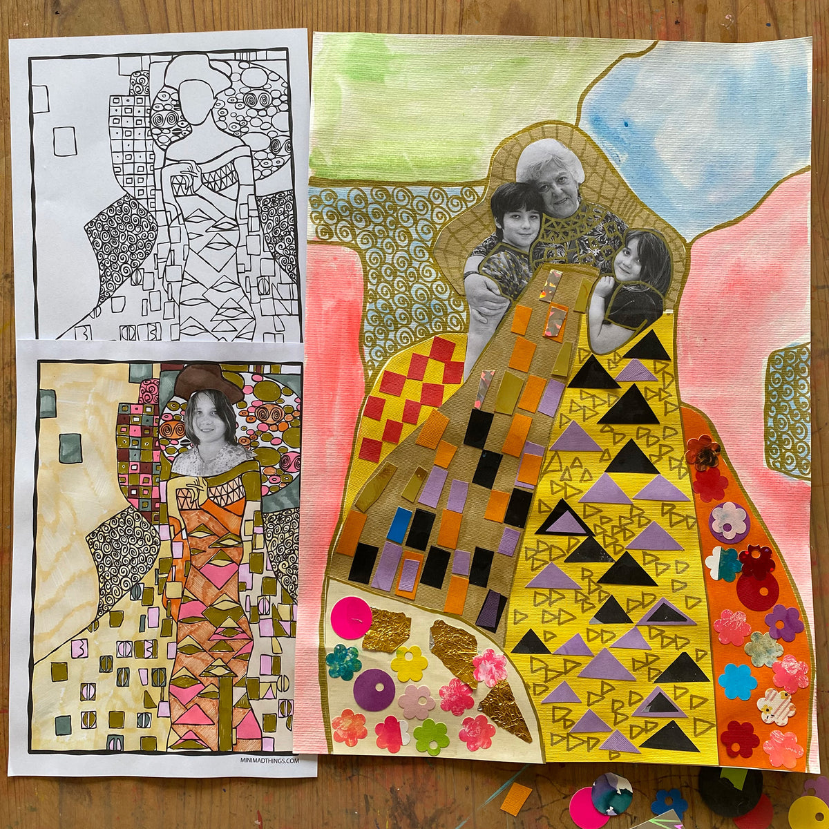 Gustav Klimt - Printable activity sheets - Mini Mad Things