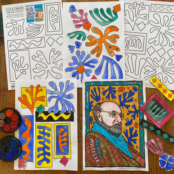 Henri Matisse - Printable activity sheets - Mini Mad Things