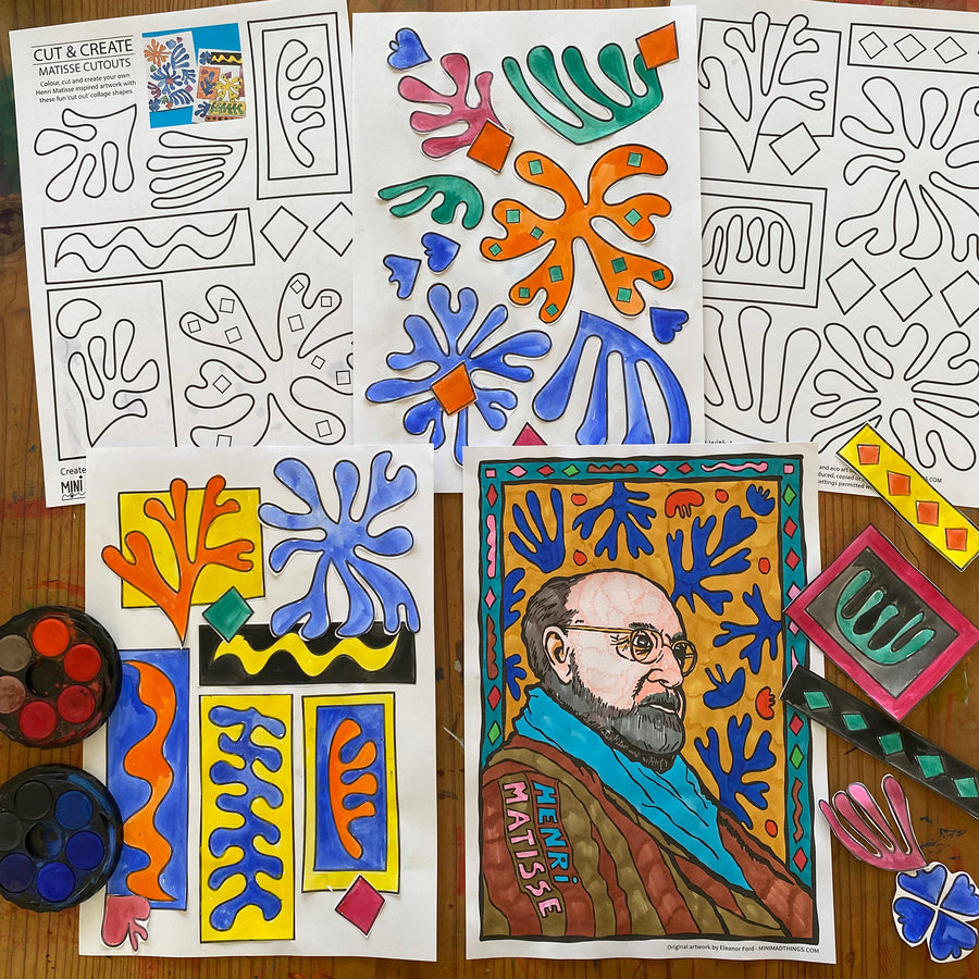 Henri Matisse - Printable activity sheets - Mini Mad Things