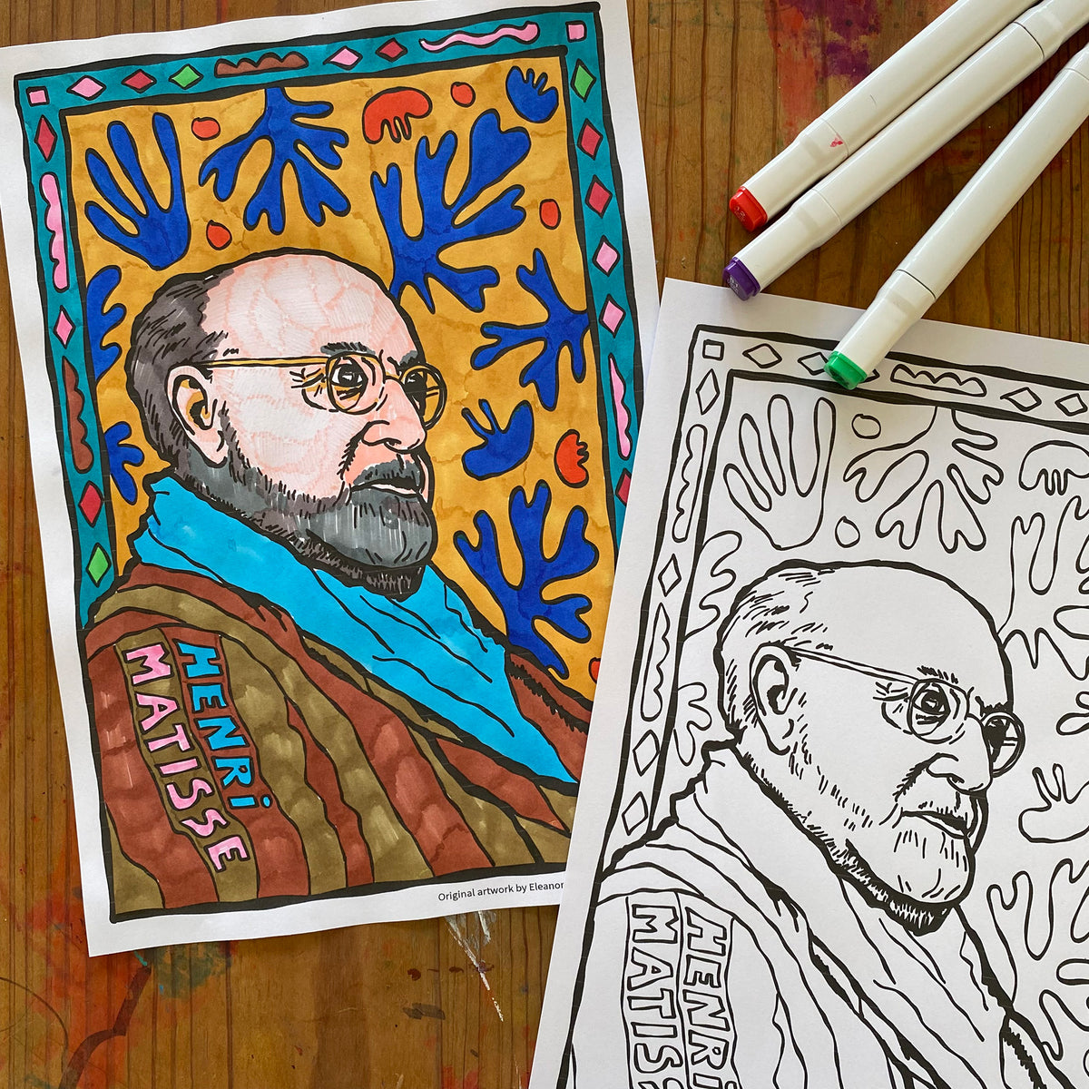 Henri Matisse - Printable activity sheets - Mini Mad Things
