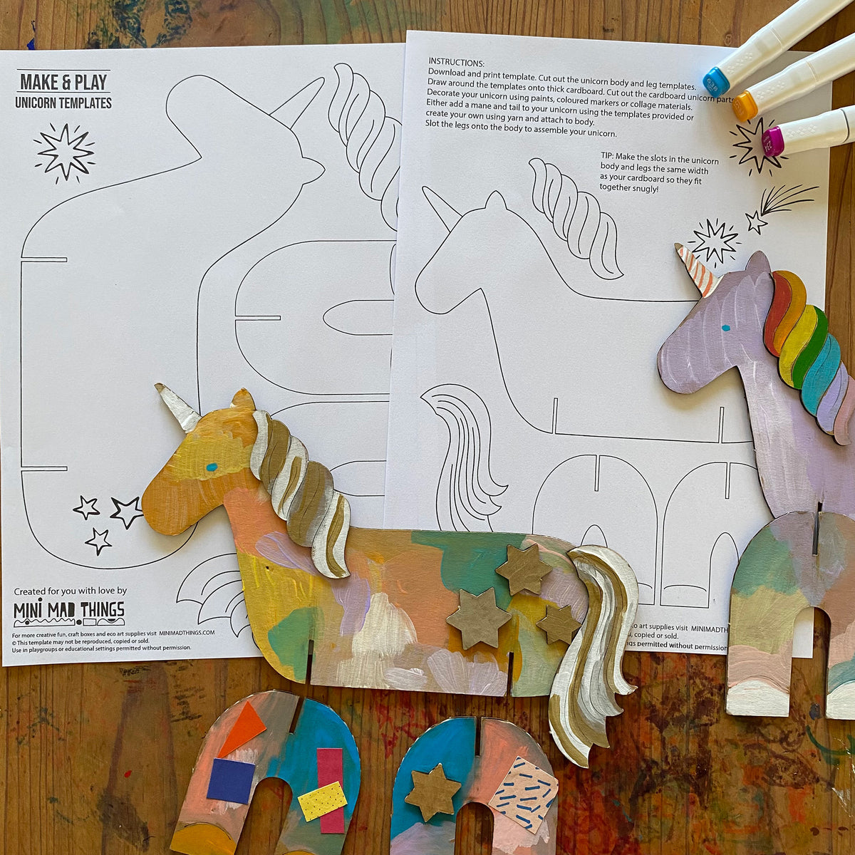 Mythical Creatures & Magic - Printable activity sheets - Mini Mad Things