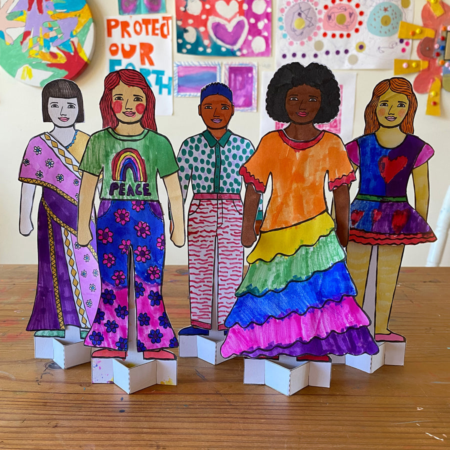 Paper Dolls - Printable activity sheets - Mini Mad Things