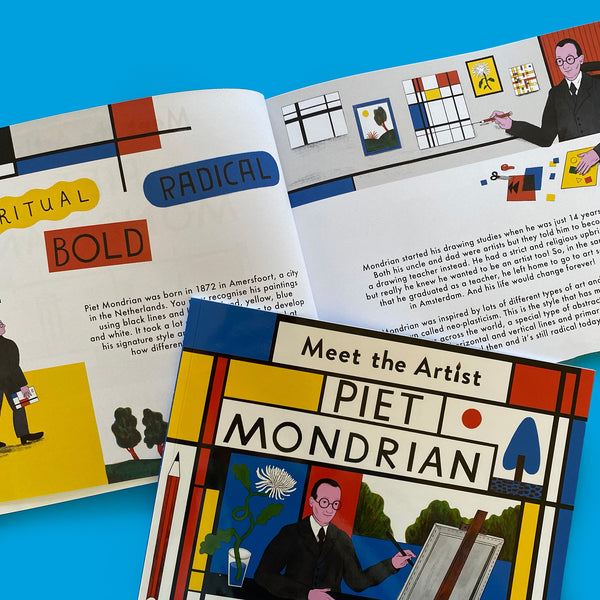 Meet the Artist: Piet Mondrian activity book - Mini Mad Things