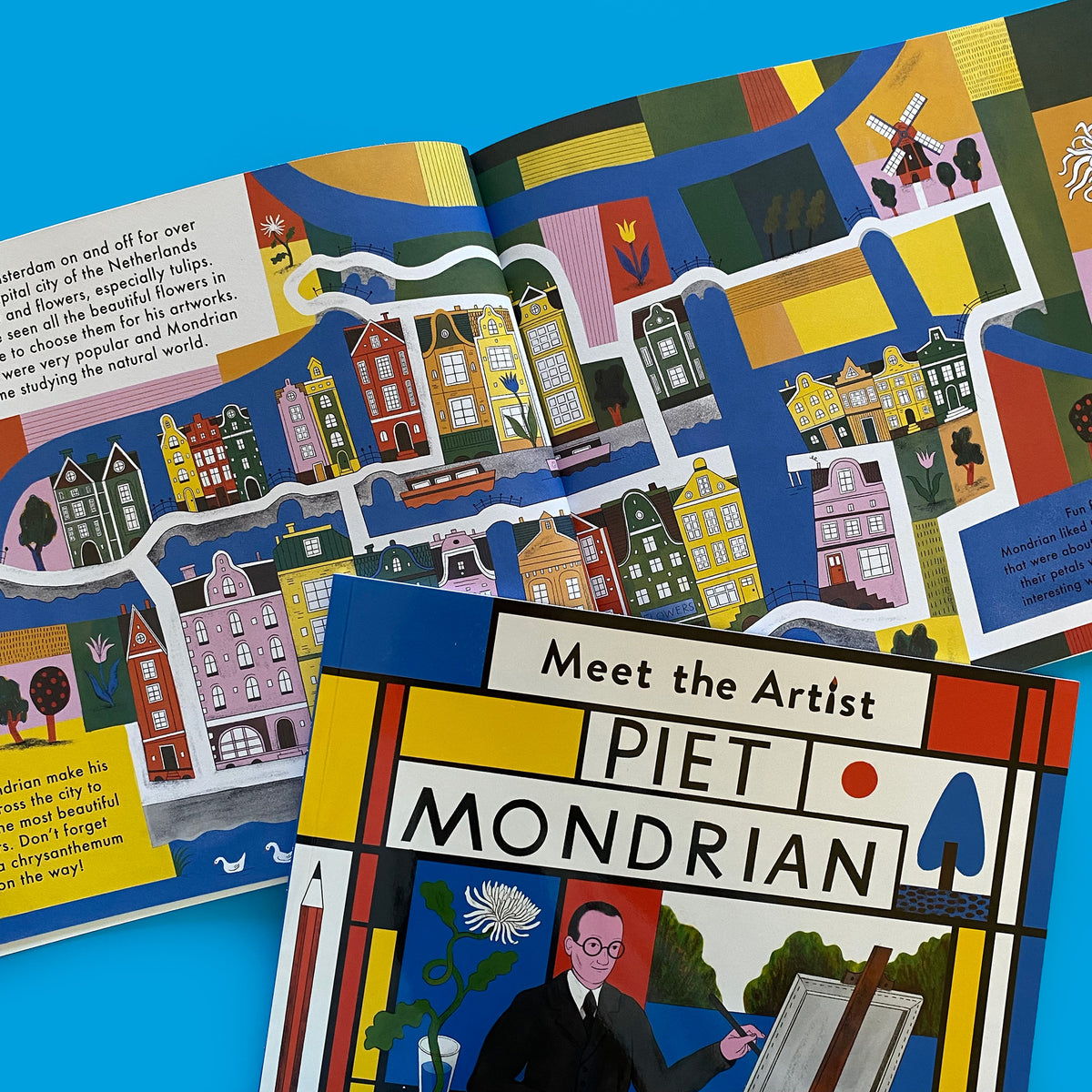 Meet the Artist: Piet Mondrian activity book - Mini Mad Things