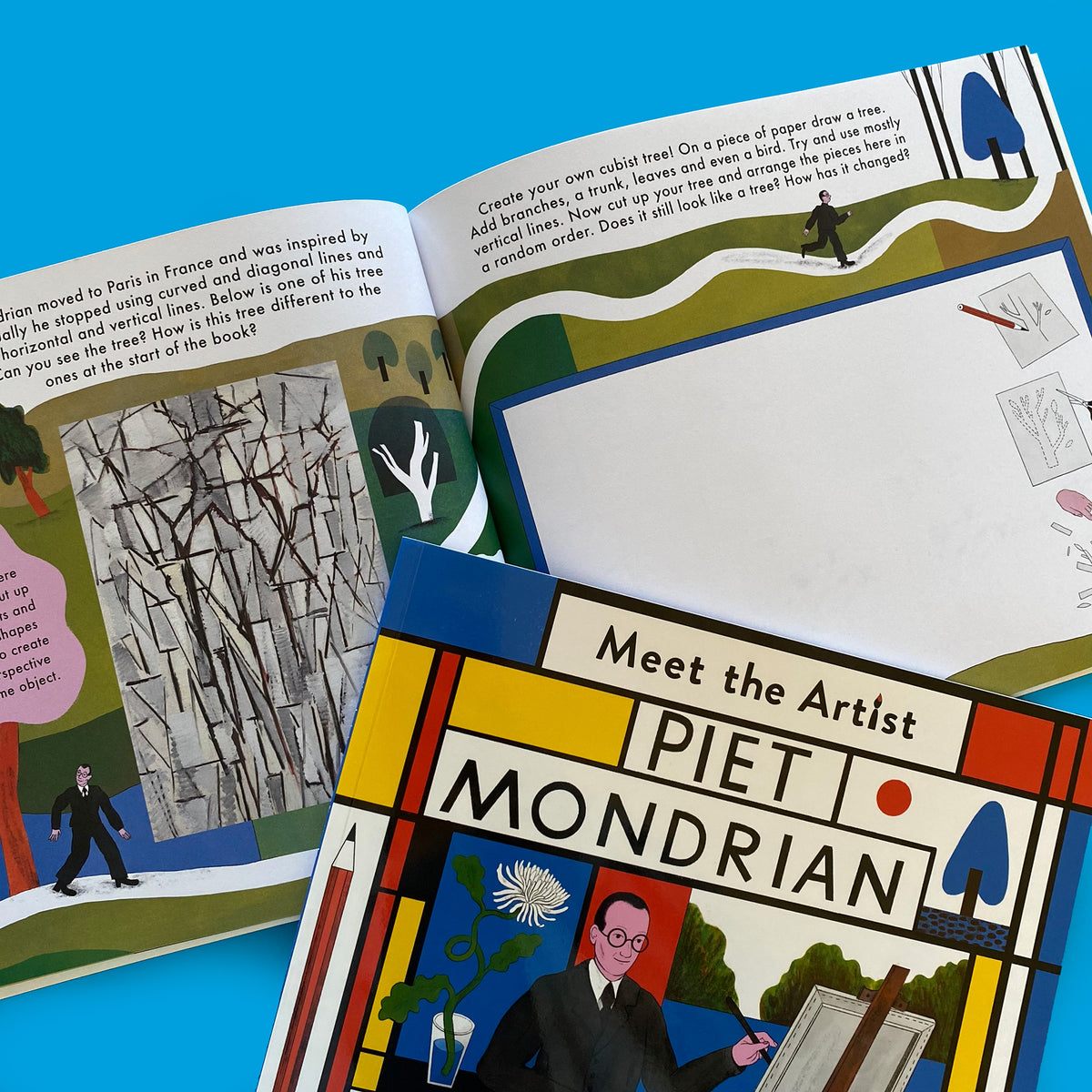 Meet the Artist: Piet Mondrian activity book - Mini Mad Things