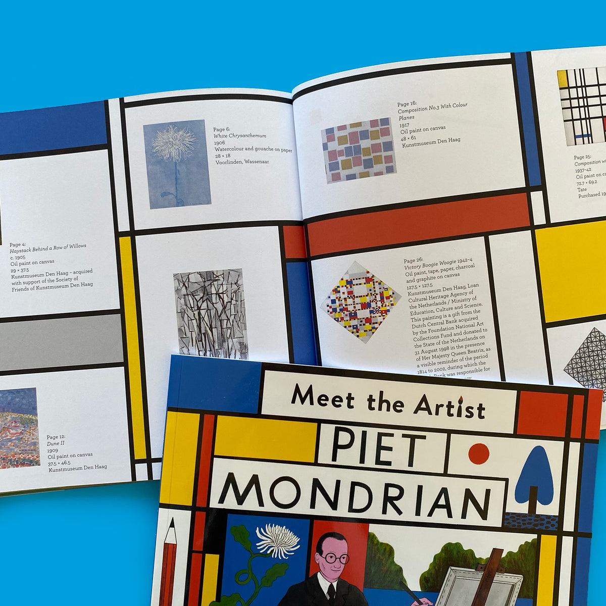 Meet the Artist: Piet Mondrian activity book - Mini Mad Things