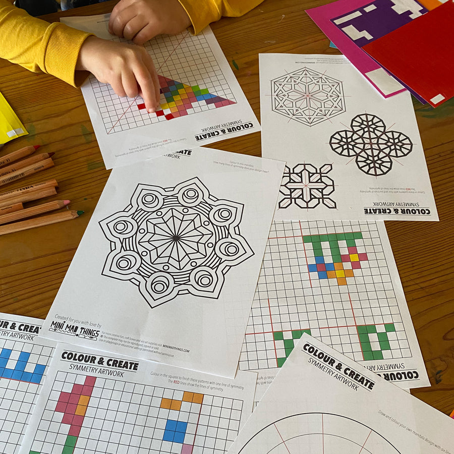 Symmetry - Printable activity bundle - Mini Mad Things
