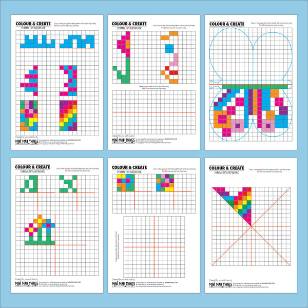 Symmetry - Printable activity bundle - Mini Mad Things