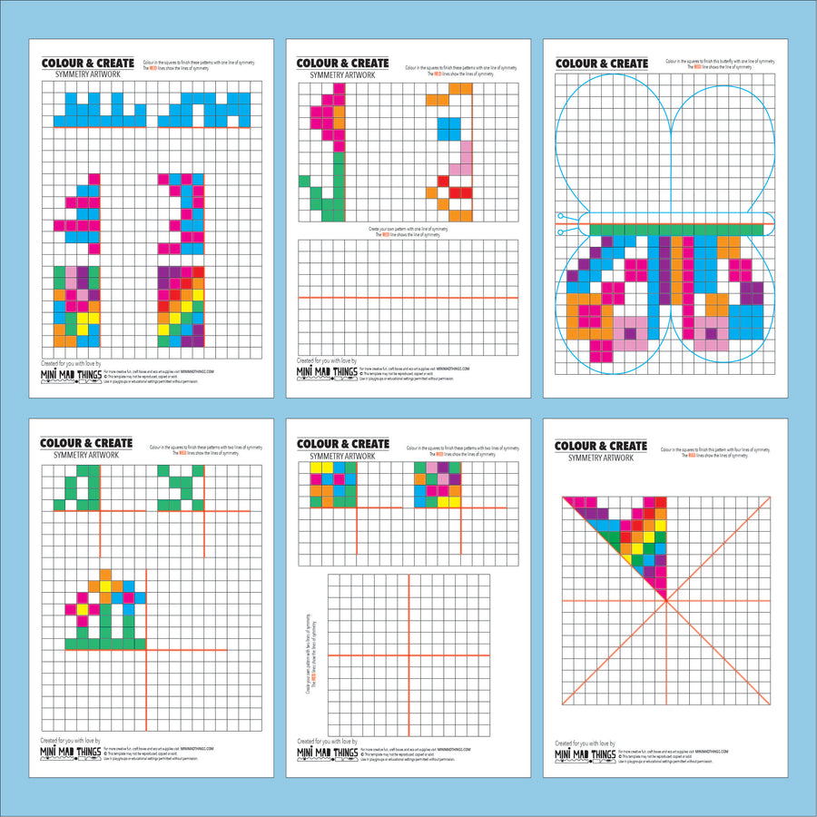 Symmetry - Printable activity bundle - Mini Mad Things