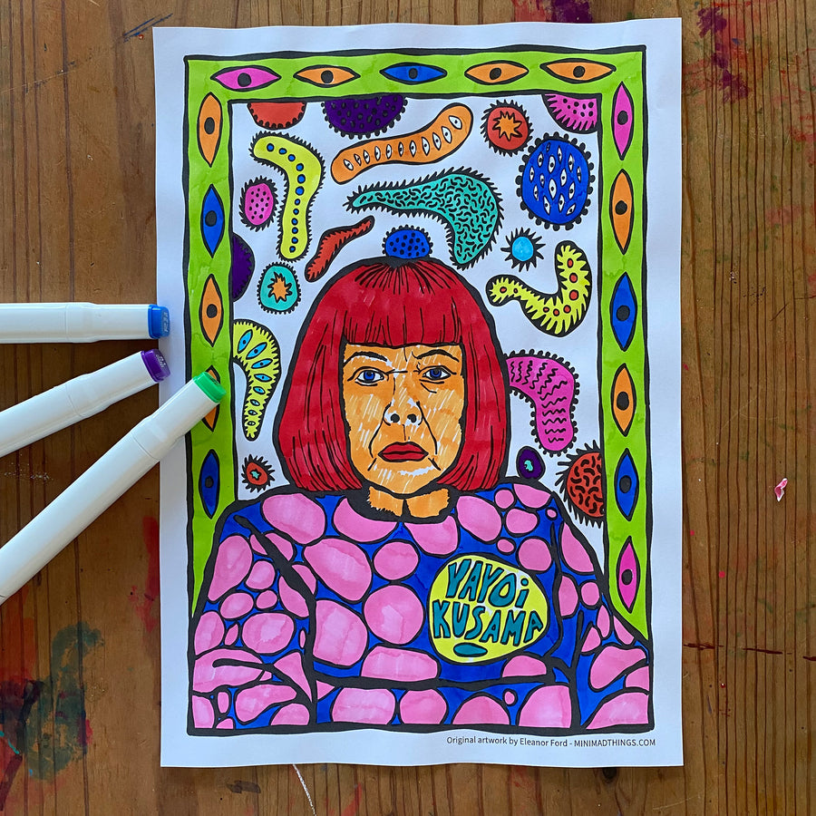 Yayoi Kusama - Printable activity pack - Mini Mad Things