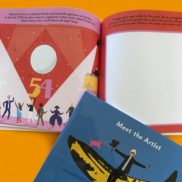 Meet the Artist: Andy Warhol activity book - Mini Mad Things