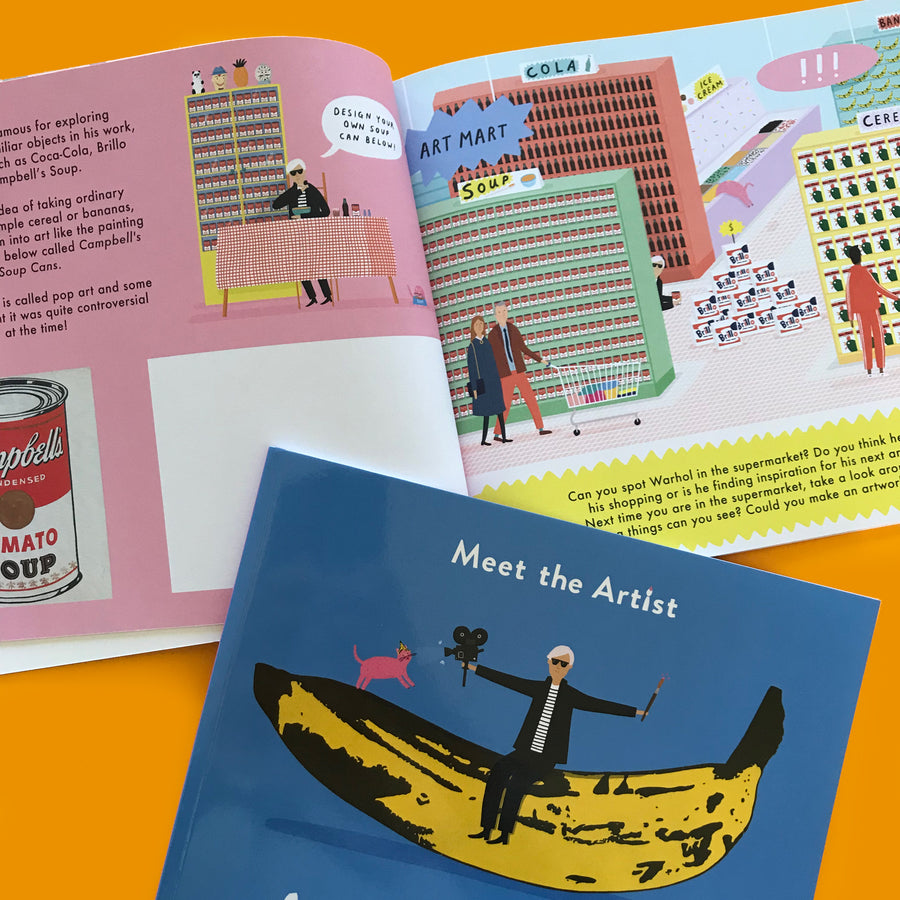 Meet the Artist: Andy Warhol activity book - Mini Mad Things