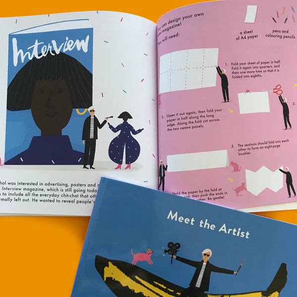 Meet the Artist: Andy Warhol activity book - Mini Mad Things