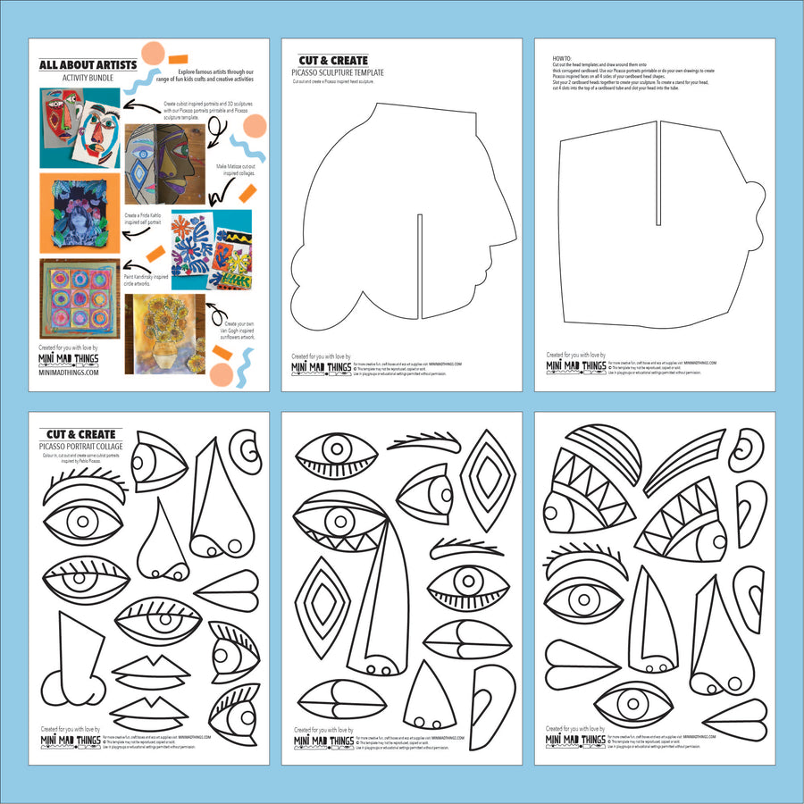 All About Artists - Printable activity bundle - Mini Mad Things
